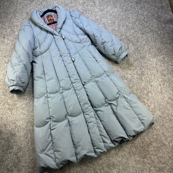 J. Gallery | Jackets & Coats | Vintage 8s J Gallery Down Coat Womens Medium Blue Long | Poshmark